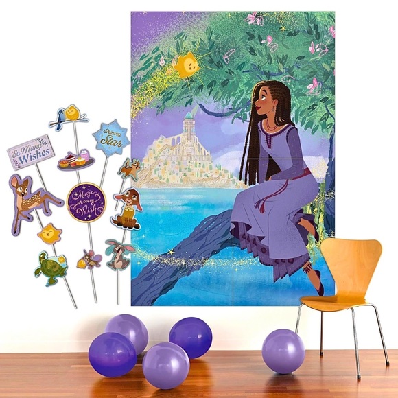 Disney | Party Supplies | Disney Wish Backdrop With Props Kit | Poshmark